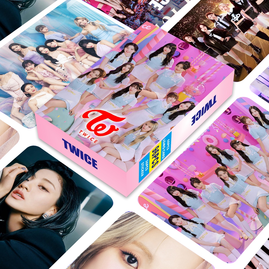 92-96pcs/box TWICE Adesivos Cartões Fotográficos Lomo De Dupla Face Nayeon Jeongyeon Momo Sana ...