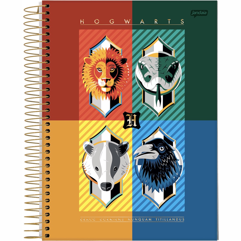 Caderno Espiral Capa Dura 200F Harry Potter CP19 Jandaia | Shopee Brasil