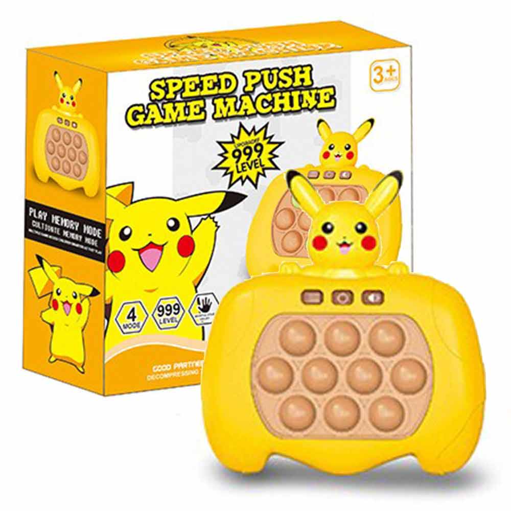 Pikachu Fast Pace Pop Push it Puzzle Game Controller Sensory Fidget Pop ...