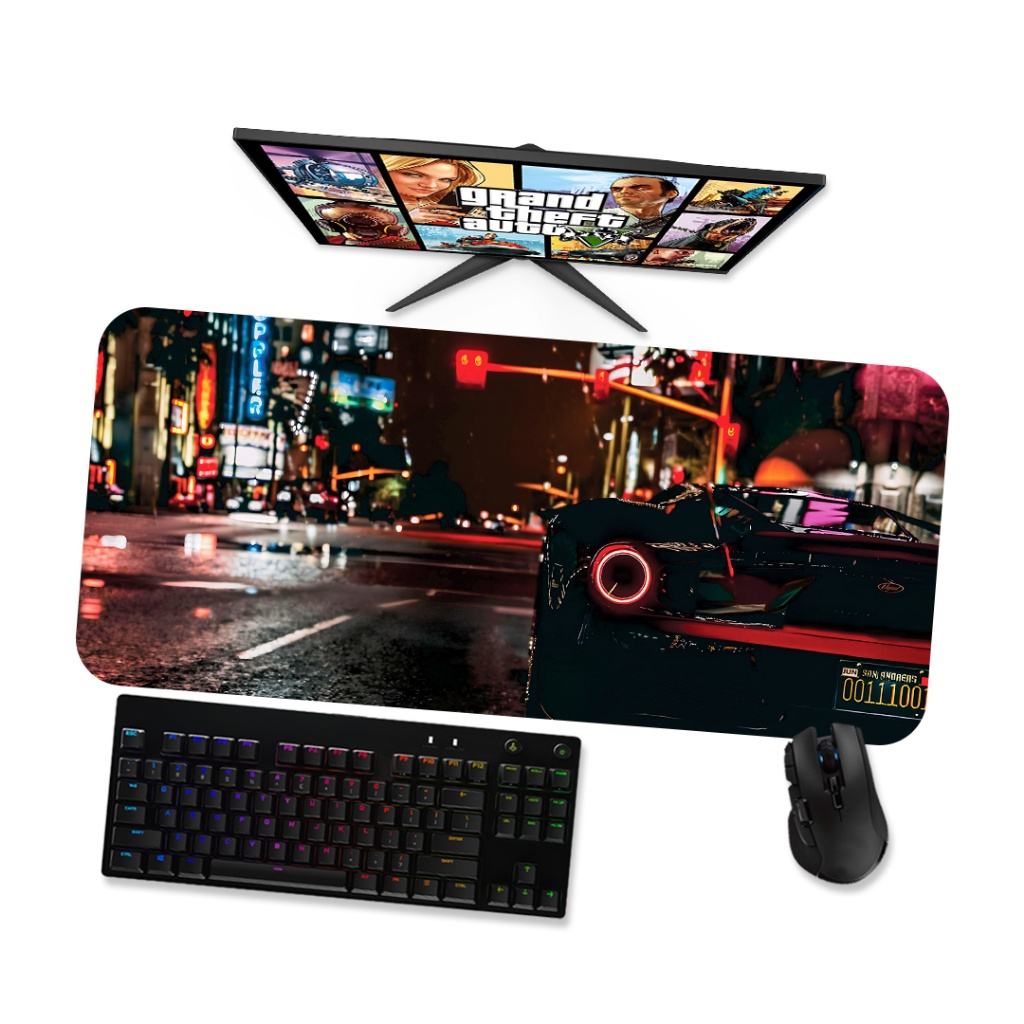Mouse pad Gamer - Gta V Cenário 7 - Mousepad Grande 90x40 80x40 60x40 ...