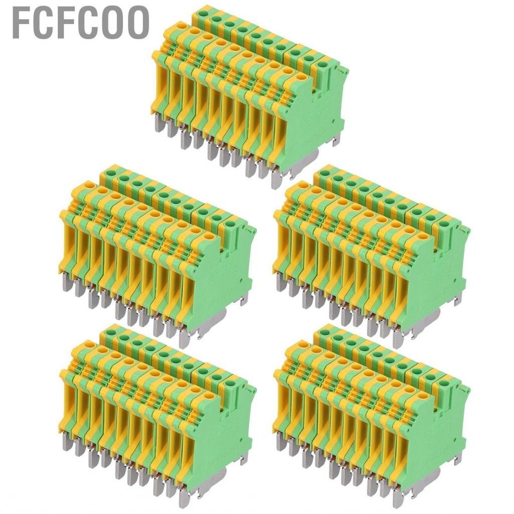Fcfcoo DIN Rail Mount Terminal Flame Retardant Grounding Terminals for ...