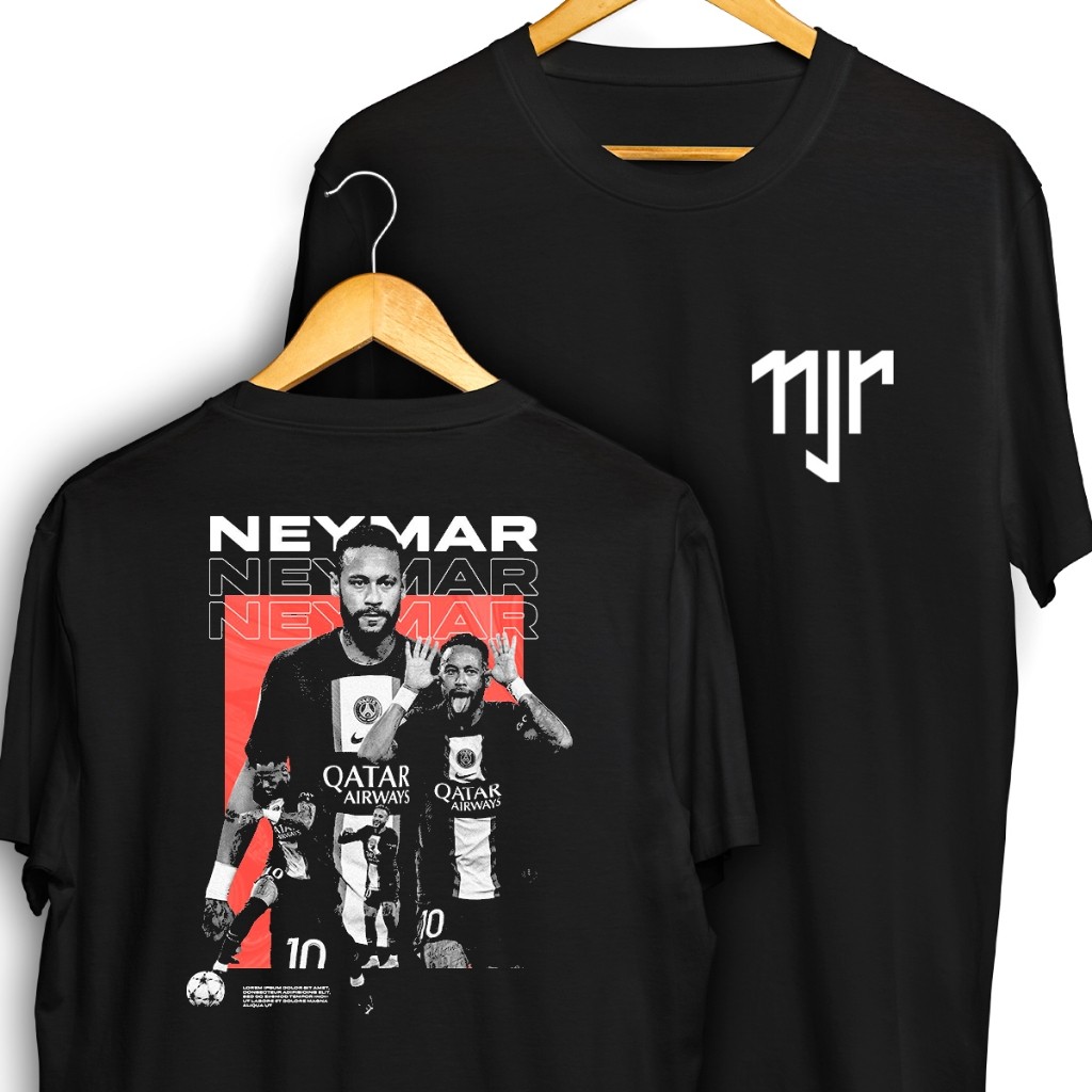 Camiseta Neymar Jr Njr Paris Frente e Verso Streetwear Blusa Camisa ...