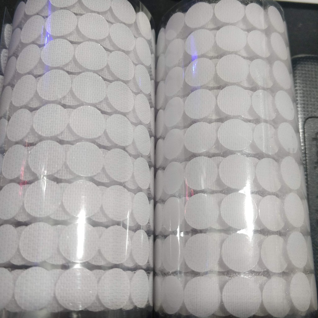 50 pares de mini velcro adesivo redondo 10mm | Shopee Brasil