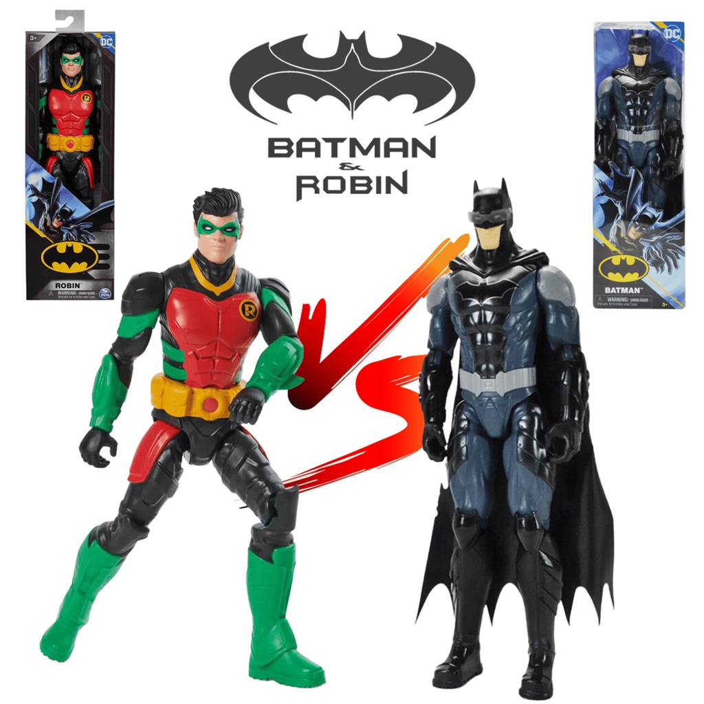 Figura Robin Classico e Batman Traje Cinza 30Cm Gothan Sunny | Shopee ...