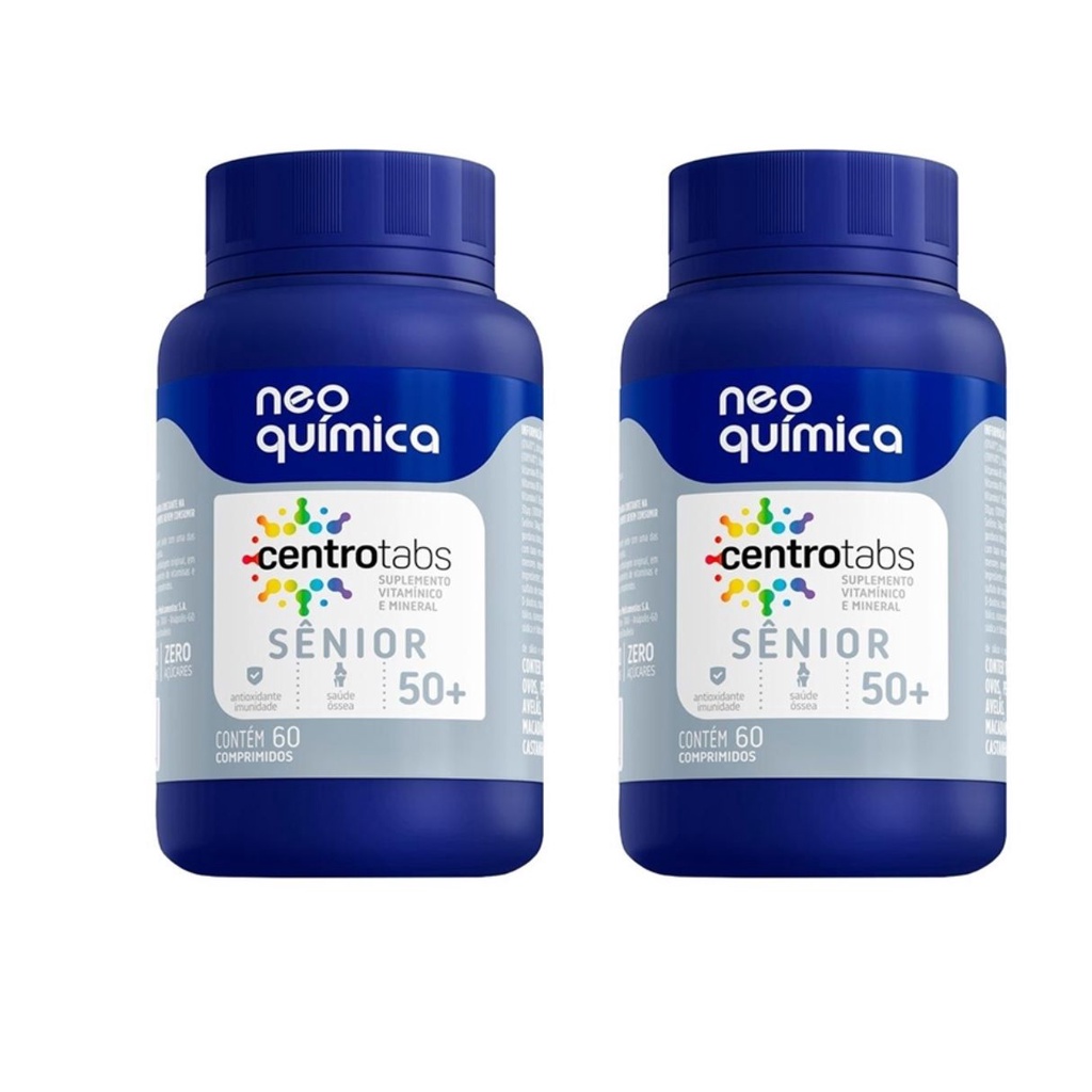 Kit 2 unidades Suplemento Alimentar Sênior Neo Química 60 Comprimidos ...