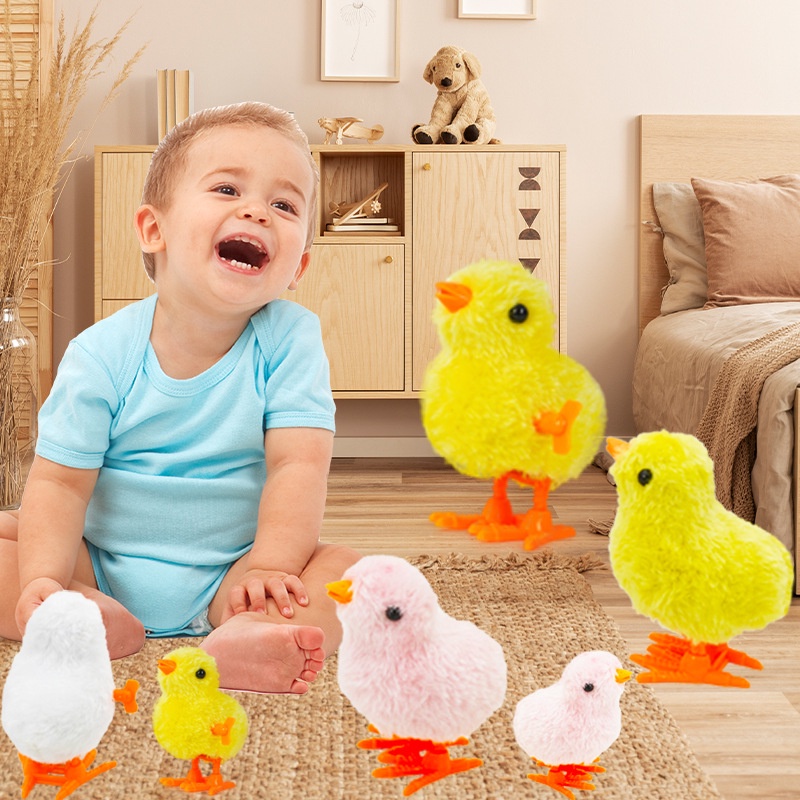 Brinquedo de pintinho de corda, bebê, pintinho saltador, crianças ...