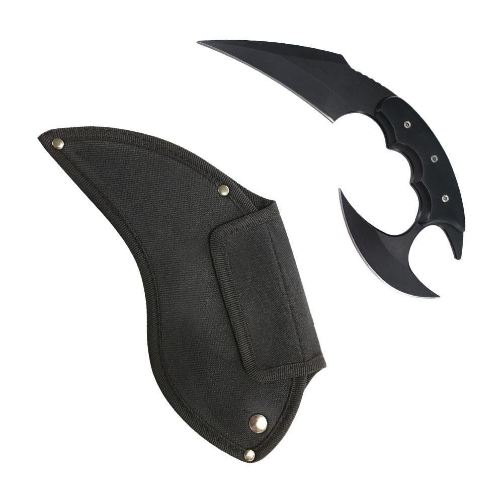 Faca com cabo de madeira lâmina inox - Drakat - NTK Tático | Shopee Brasil