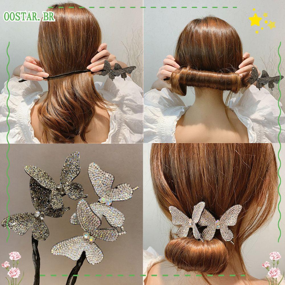 Grampos De Cabelo OOSTAR Bun Maker Lazy Women Headband Acessórios ...