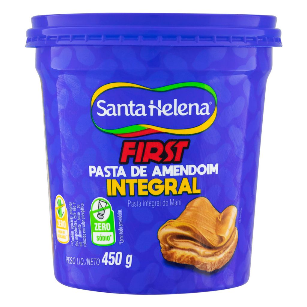 Pasta de Amendoim Integral Santa Helena First 450g | Shopee Brasil