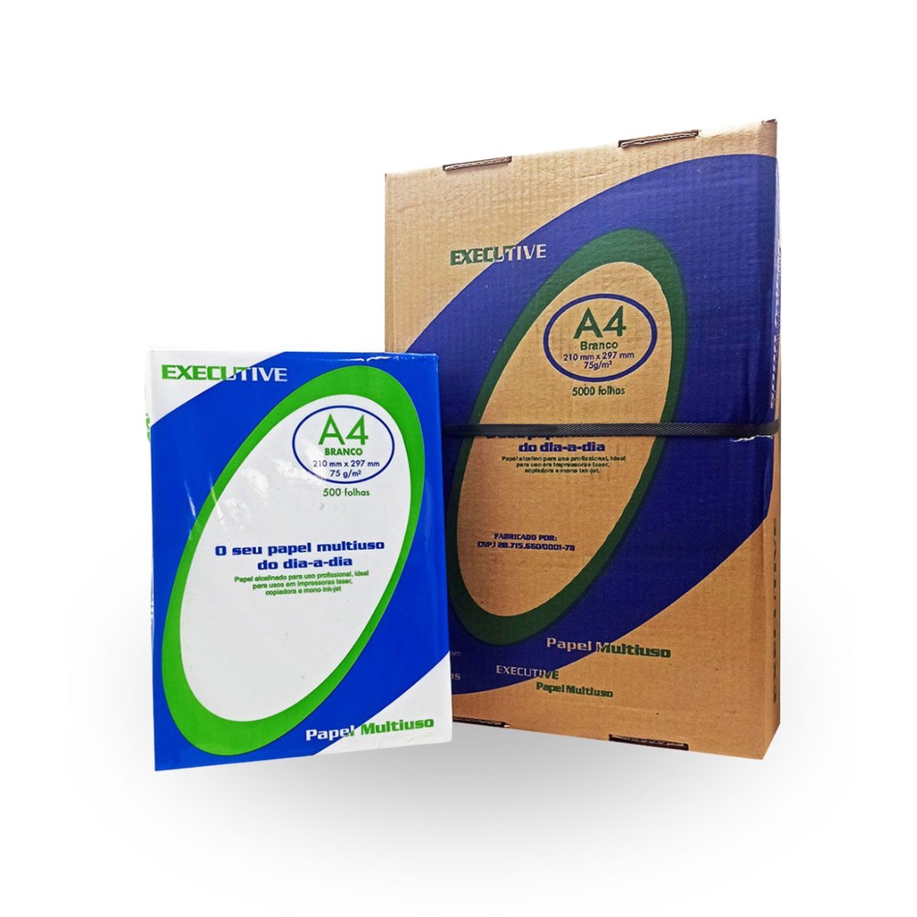 Papel Sulfite Folha A4 Office Resma Executive 10x500 Cx | Shopee Brasil