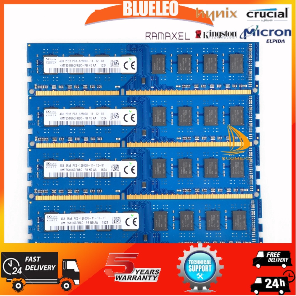 (4x 4GB) SK Hynix 4GB PC3-12800 2Rx8 DDR3 1600MHz 240PIN DIMM Memória De Mesa RAM Computador ...