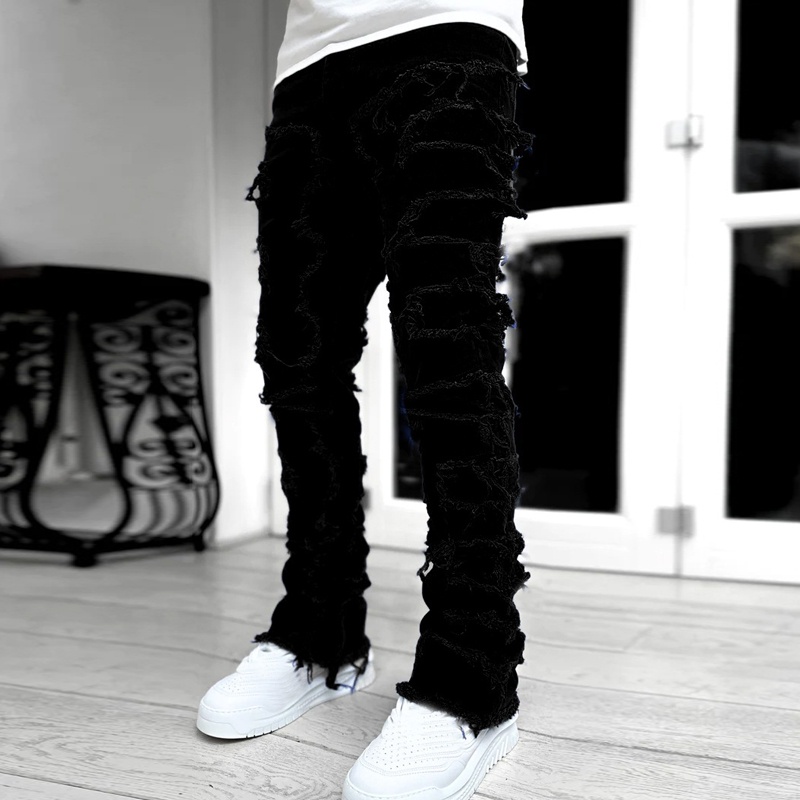 Novos Jeans Europeus E Americanos De Peso Pesado Streetwise Stretch ...