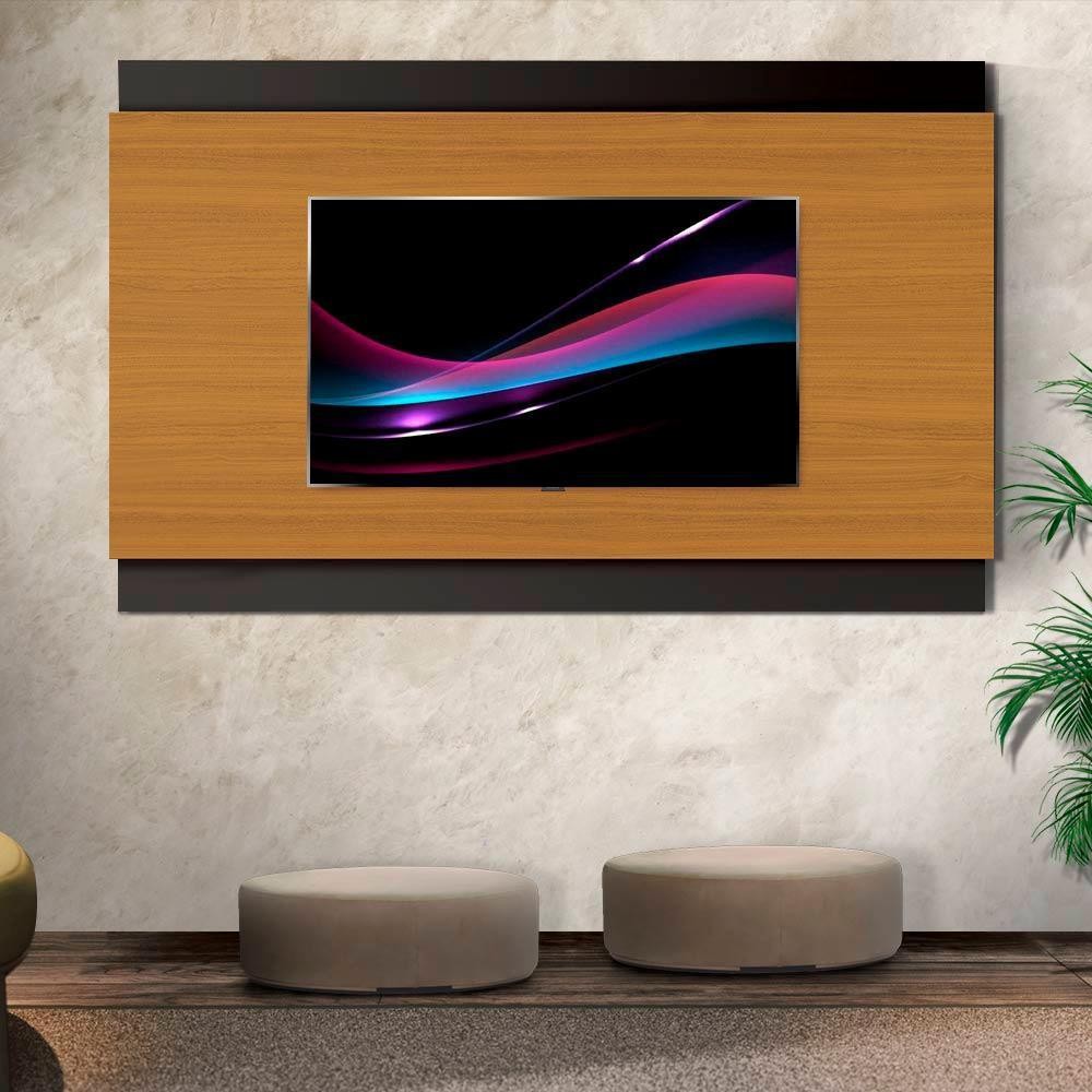Painel Para TV até 75 Polegadas Legacy 2.0 EDN Cedro/Preto | Shopee Brasil