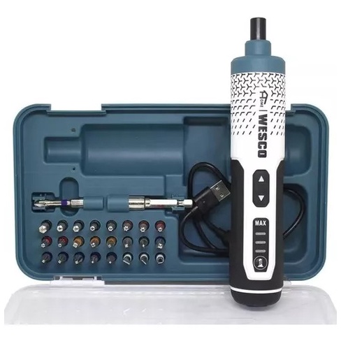 Parafusadeira A Bateria Wesco 3.6v Ws2001 Com Acessórios | Shopee Brasil