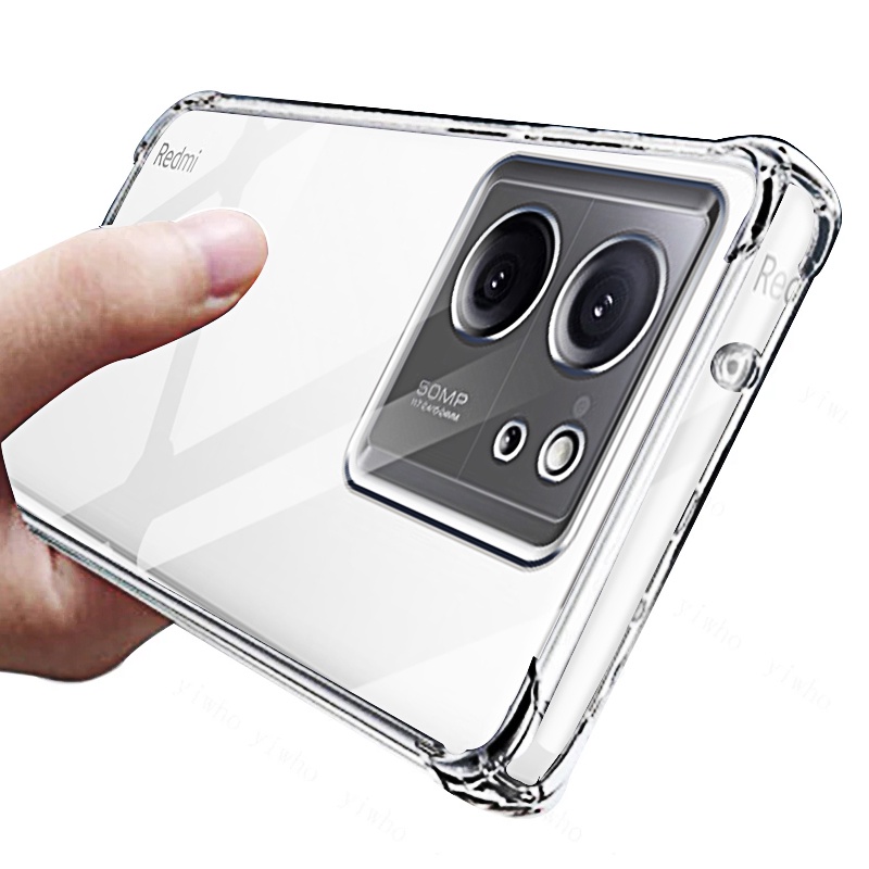 Capa De Airbag À Prova De Choque Para Xiaomi 13T Pro Mi 13T 5G Traseira De Telefone Transparente ...