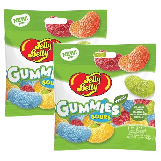 kit 2 Bala Goma Jelly Belly Gummies Sours Vegana 99g | Shopee Brasil
