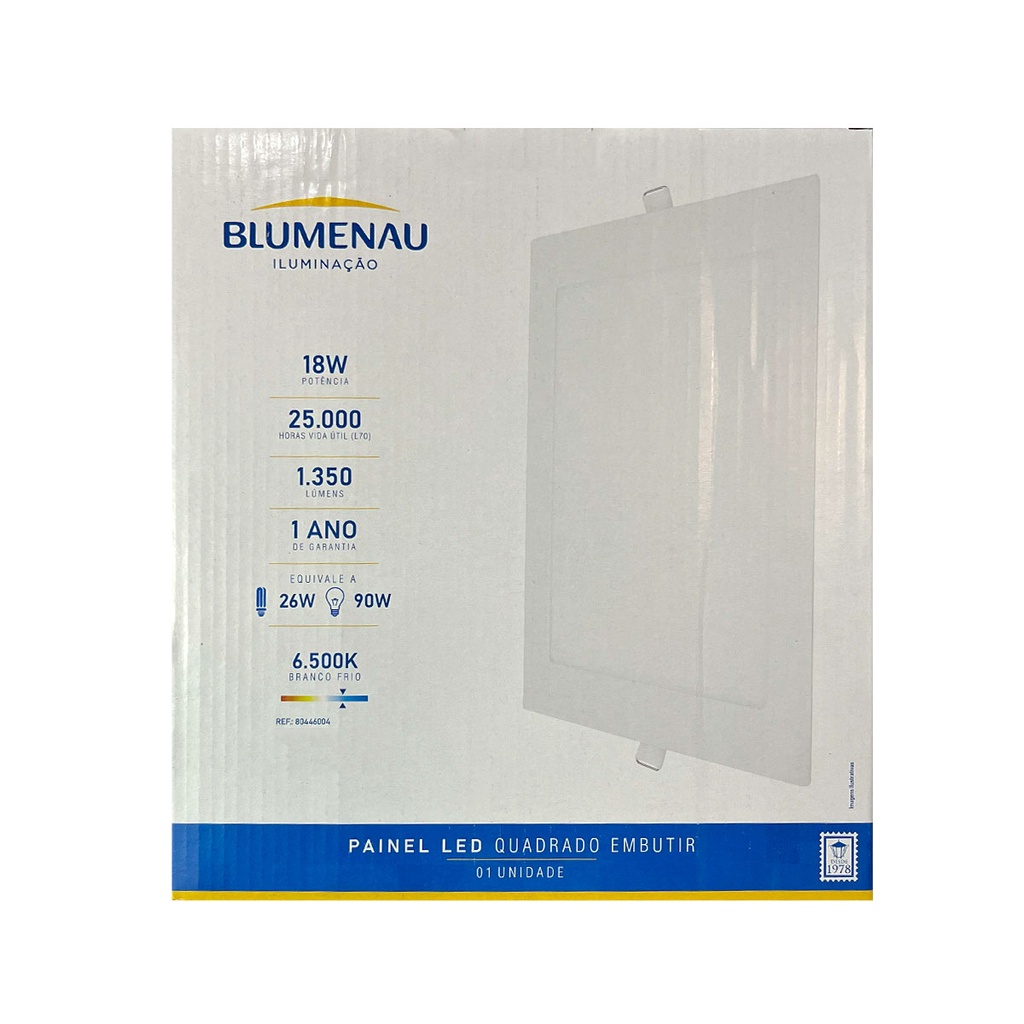 Painel Plafon Led Embutir 21,7X21,7cm 18W 6500K Bivolt - Blumenau - 80446004 | Shopee Brasil
