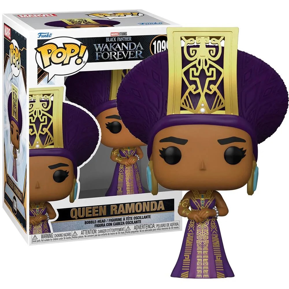 FUNKO POP QUEEN RAMONDA 1099 BLACK PANTHER WAKANDA FOREVER | Shopee Brasil