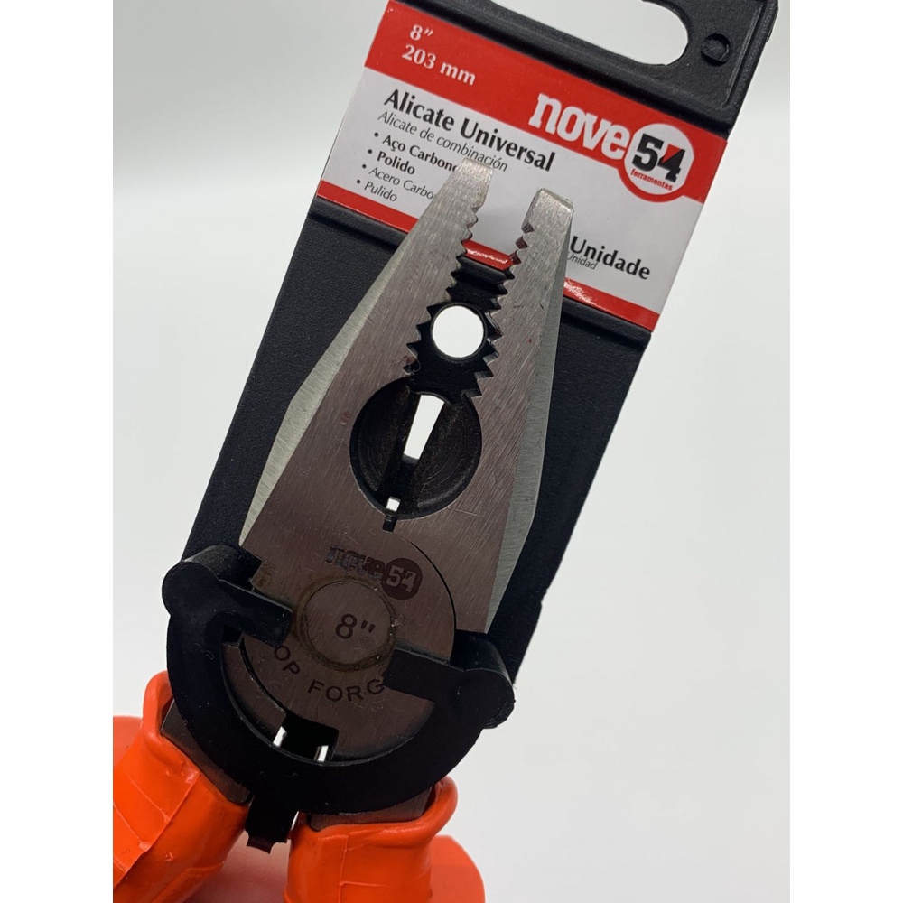 Alicate Universal 8" Heavy Duty Polido Nove54 | Shopee Brasil