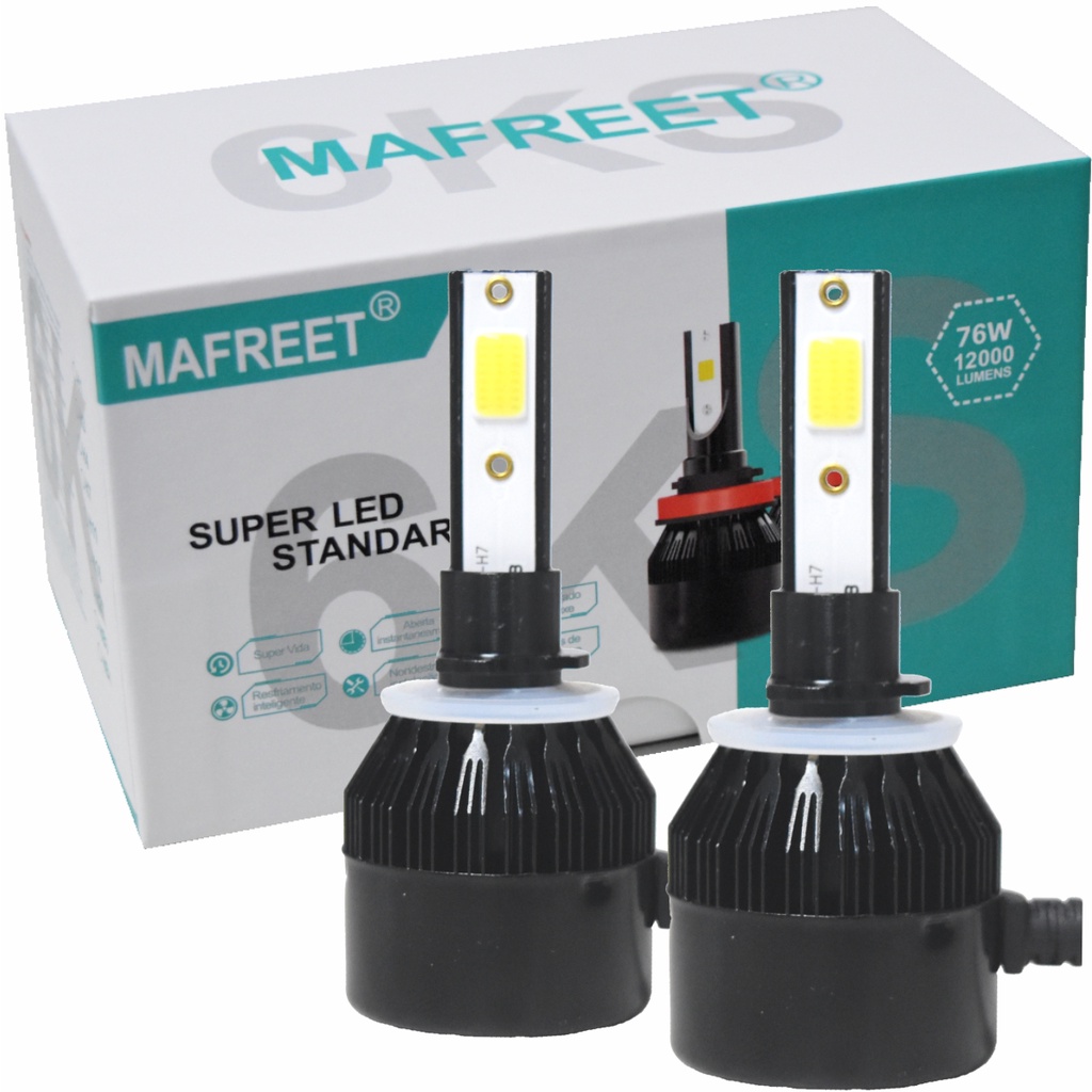 Lâmpada Super LED H1 6000K 12V 76W 12000LM | Shopee Brasil