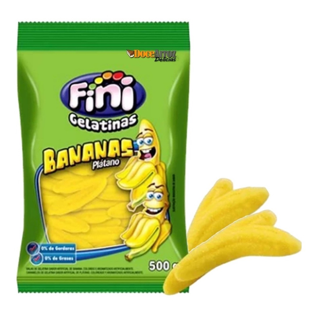 Kit Doces Para Bala Fini Sabor Banana 1 Pacote De 500gr | Shopee Brasil
