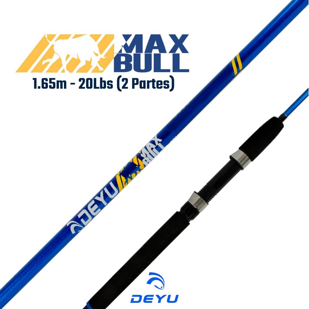Vara Deyu Max Bull | 5"5' (1,65m) 20Lbs Molinete (duas partes) | Shopee ...