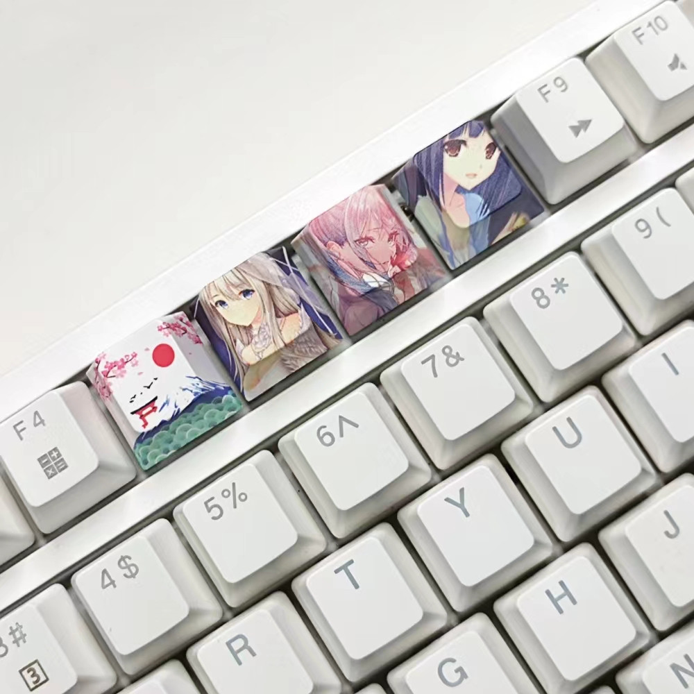 5pcs PBT Keycap 2D Para Teclado Mecânico YURJ | Shopee Brasil
