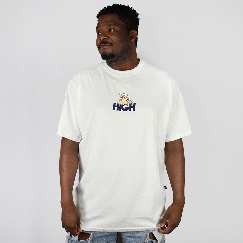 Camiseta High x Popeye Logo Off White | Shopee Brasil