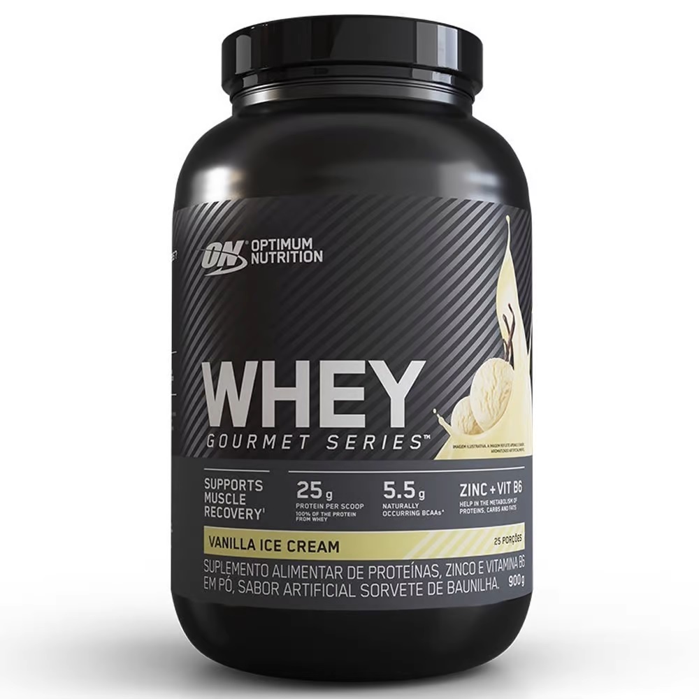 ON Whey Gourmet Series (900g) - Optimum Nutrition - Vanilla Ice Cream ...