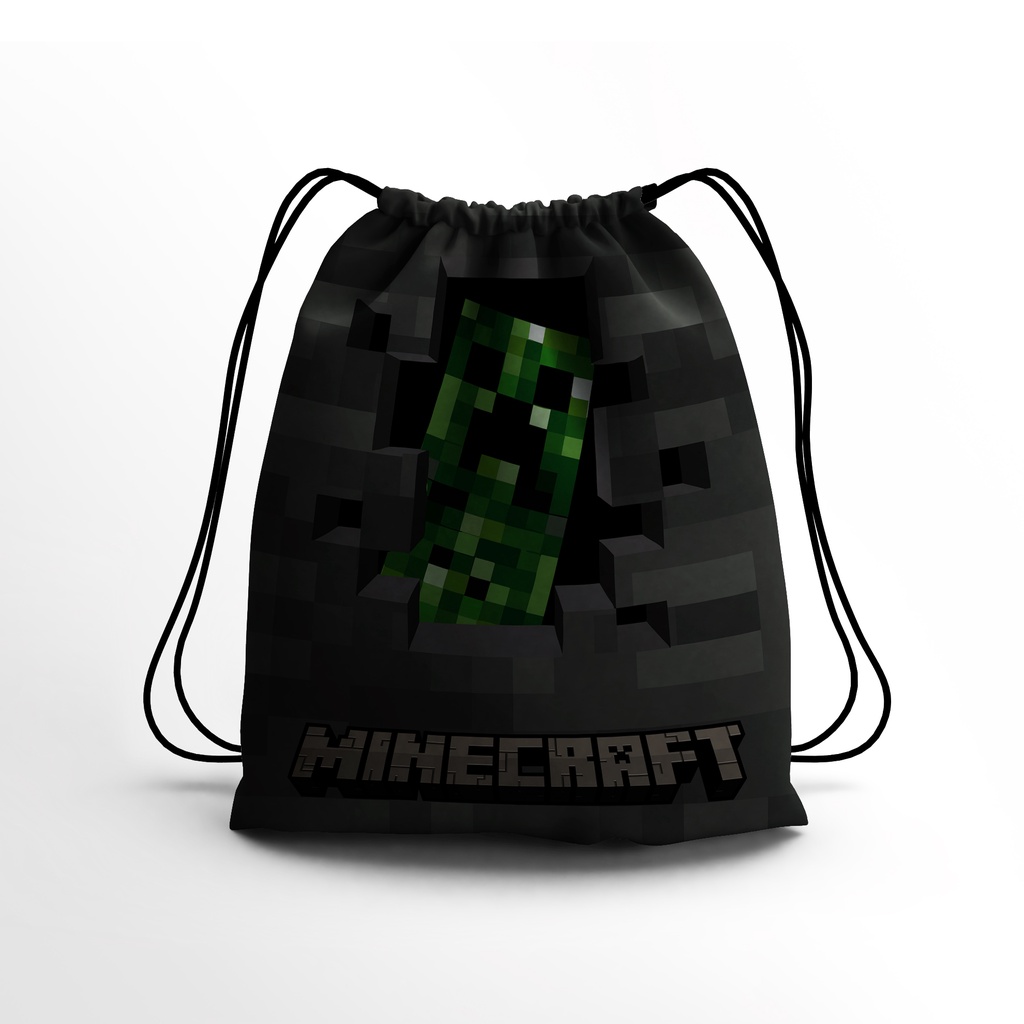 Mochila saco personalizada - Minecraft 01 | Shopee Brasil