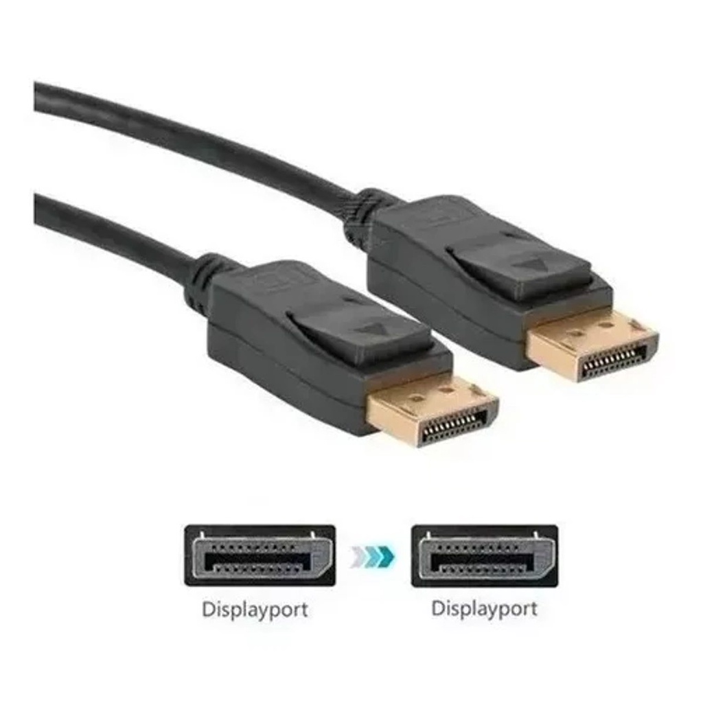 Cabo Displayport 1.80 MetrConexão de Alta Performance Cabo DisplayPort ...
