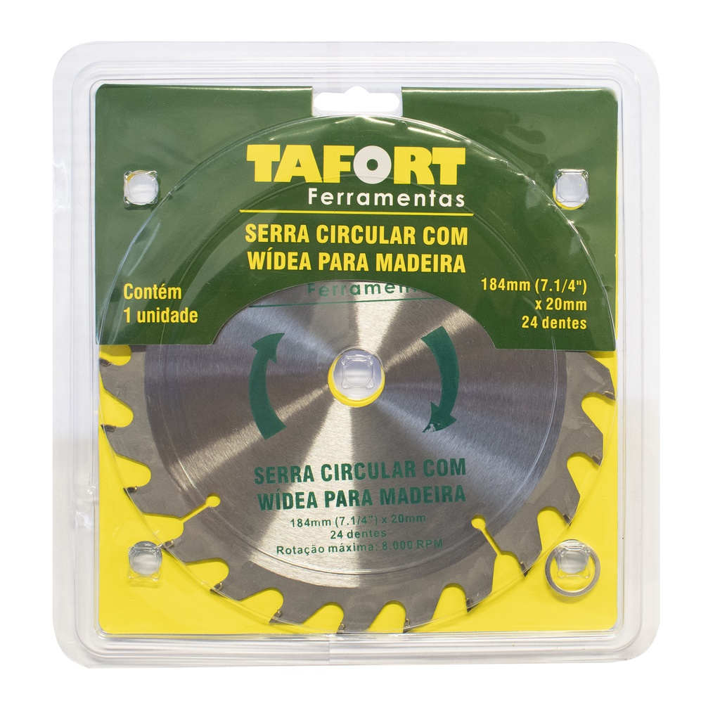 Serra Circular Widea 7.1/4 Pol 24T - TAFORT | Shopee Brasil