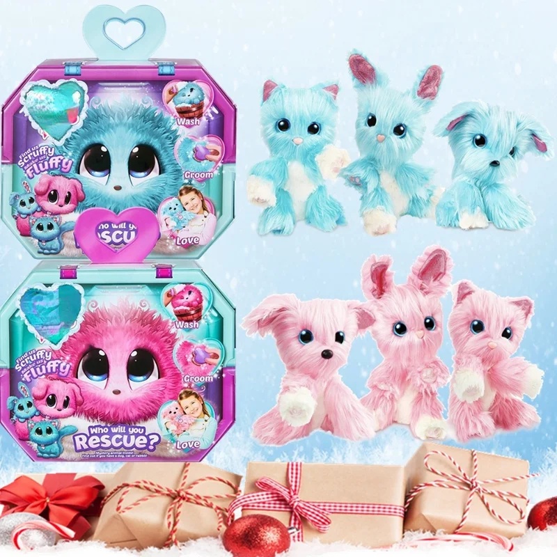 Scruff A Luvs Surprise Bath Cat/Dog/Bunny Crianças Modelagem Animais De ...