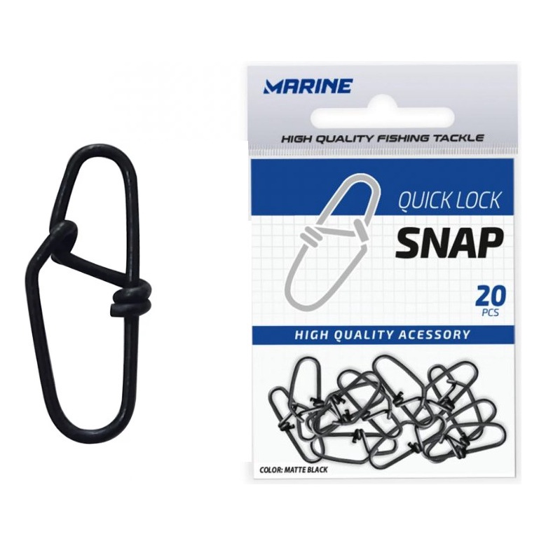 Snap Quick Lock N? 1 Marine 15kg 33lbs Cartela Com 20 pcs | Shopee Brasil