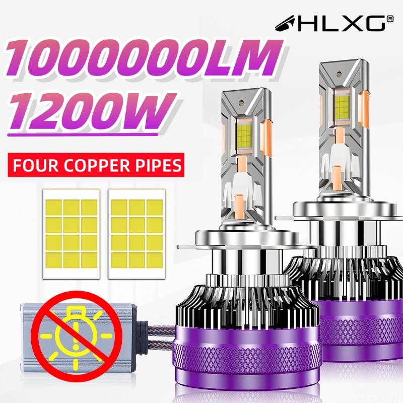 2PCS H4 H7 H11 Farol Led Para Carro Canbus Power 1000000LM 24PCS 9084 CSP 6500K H1 HB3 HB4 9005 ...