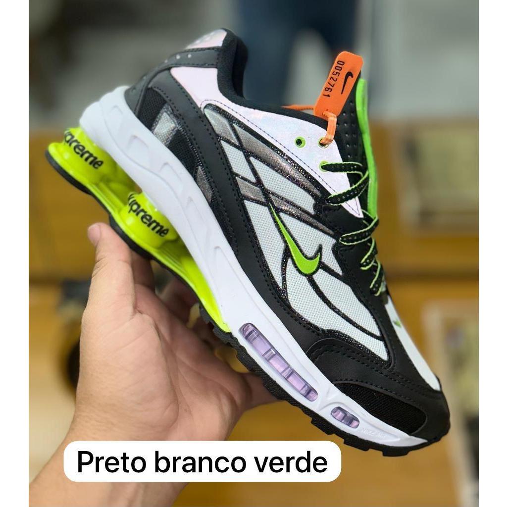 Tênis Níke Shox 4 Molas SUPREME Masculino Refletivo LANÇAMENTO DIVERSAS ...