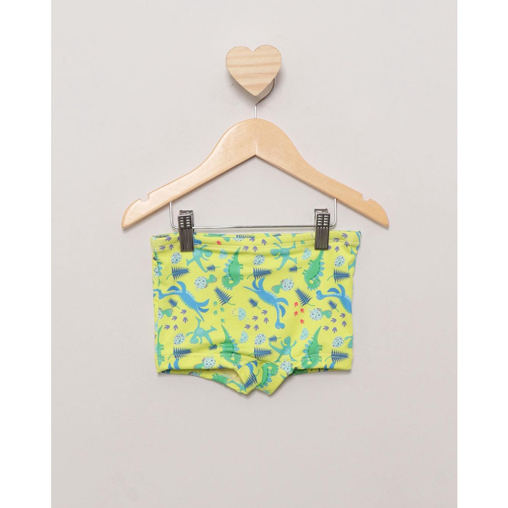 Sunga Bebê Boxer Estampada Dinossauro Verde | Shopee Brasil