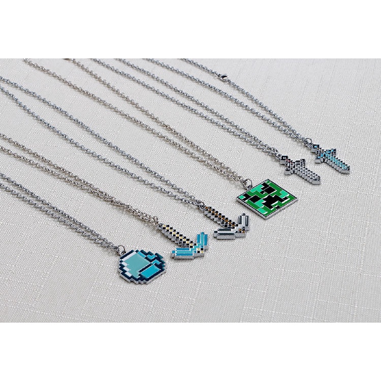 Minecraft Colar De Desenhos Animados Anime Personagem De Liga Pingente ...