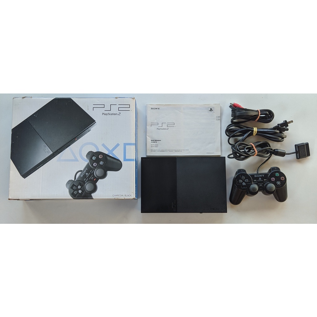 console playstation 2 slim na caixa com manual | Shopee Brasil