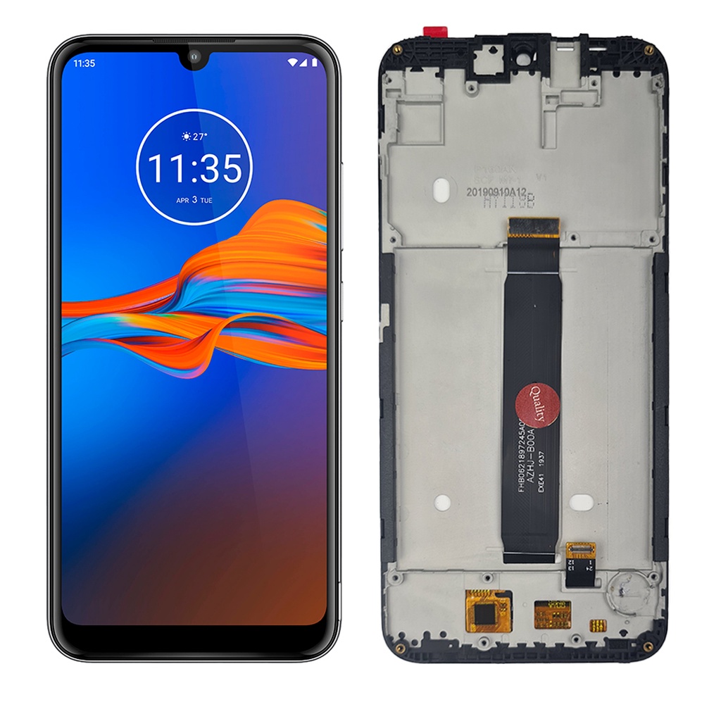 Tela Display Frontal OLED Com Aro Compatível Com Moto E6 Plus E6 ...