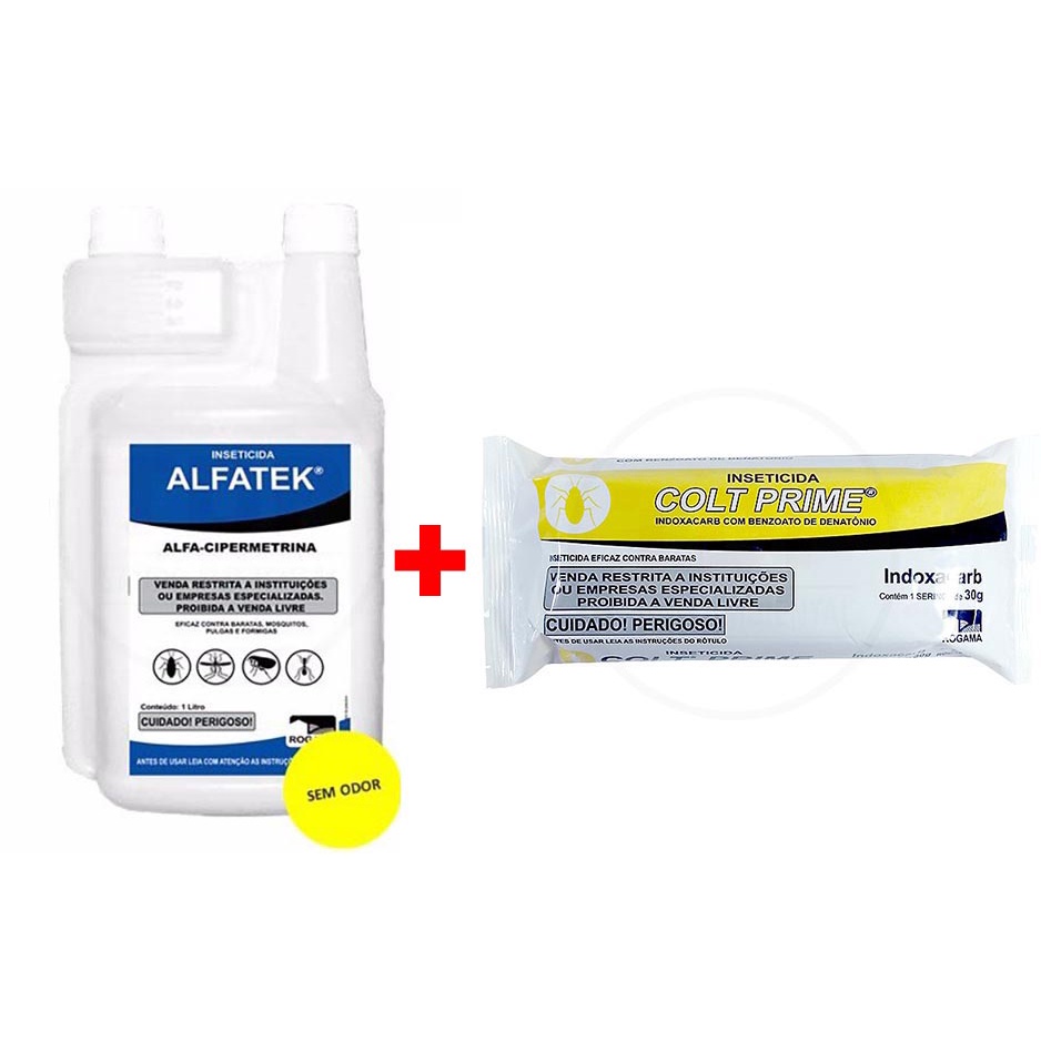 KIT BARATAS ALFATEK 50 1L E GEL 30G | Shopee Brasil