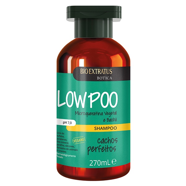 Bio Extratus Botica Cachos Perfeitos Low Poo Shampoo 270ml | Shopee Brasil