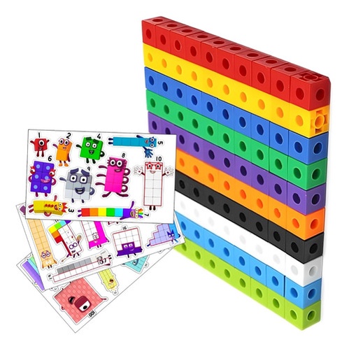 Numberblocks Conjunto Didático Matemática Atividade De Cubos | Shopee ...