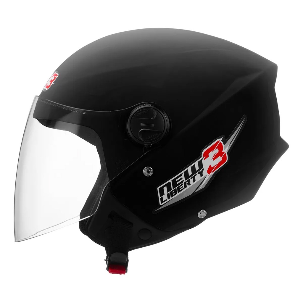 Capacete Aberto New Liberty 3 Preto Fosco (60) | Shopee Brasil