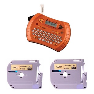 Rotulador Brother Pt-70 Laranja + 02 Fitas X-full Mk831 - Faz a Boa!