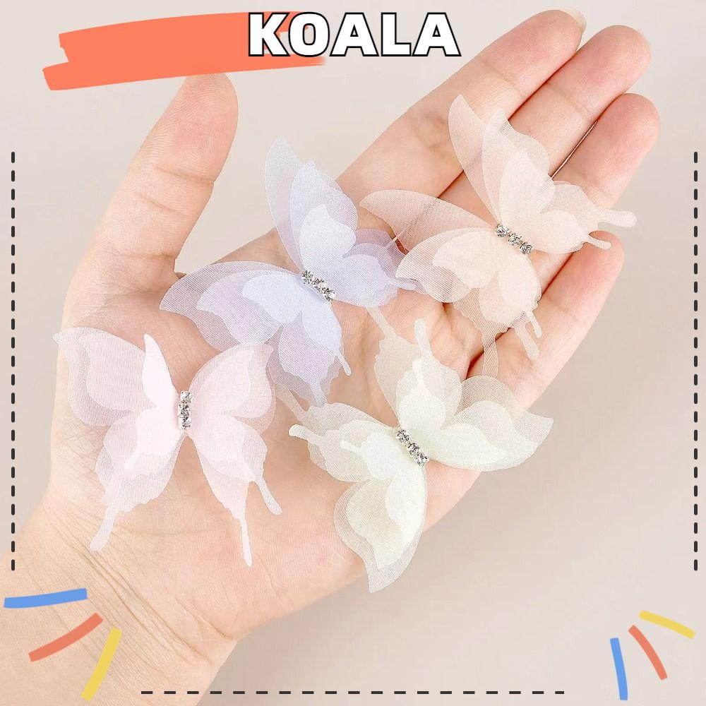 KOALL 20 Peças De Apliques De Borboleta Em Tecido De Organza , Cor ...