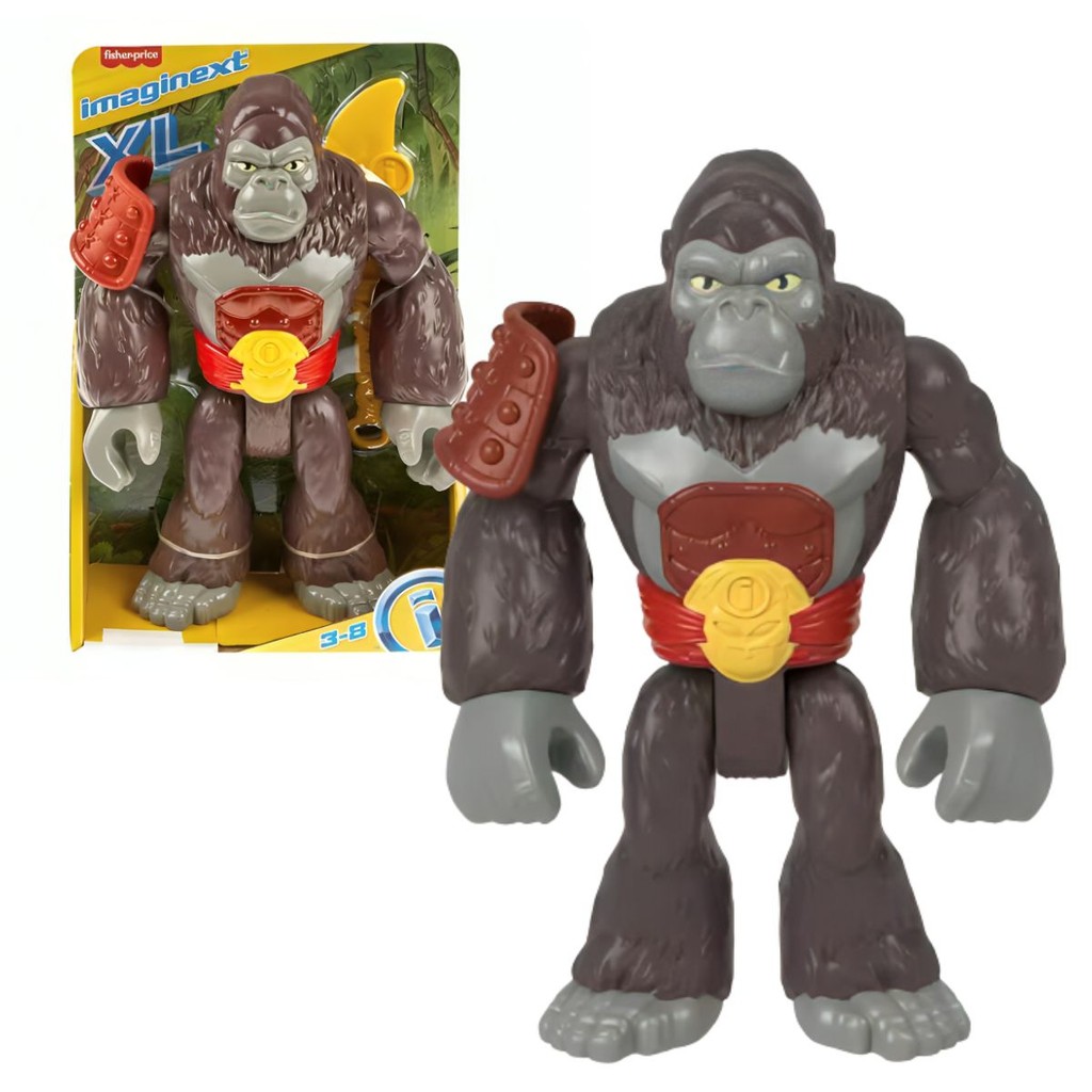Boneco Imaginext Gorila King HLB72 - Mattel | Shopee Brasil