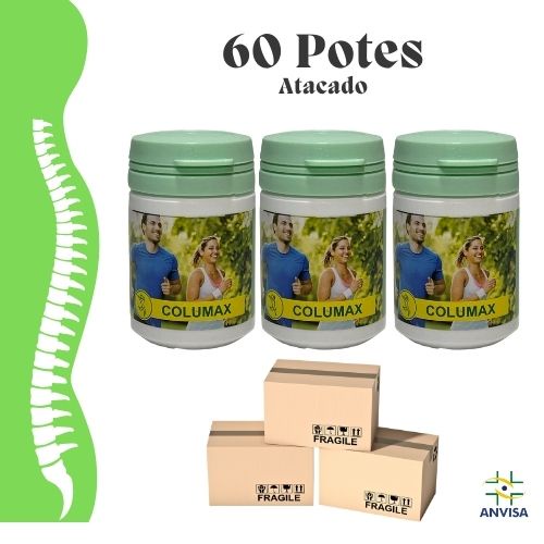 Kit 60 Frascos Columax Original 15 Cápsulas 100mg - Suplemento Natural ...
