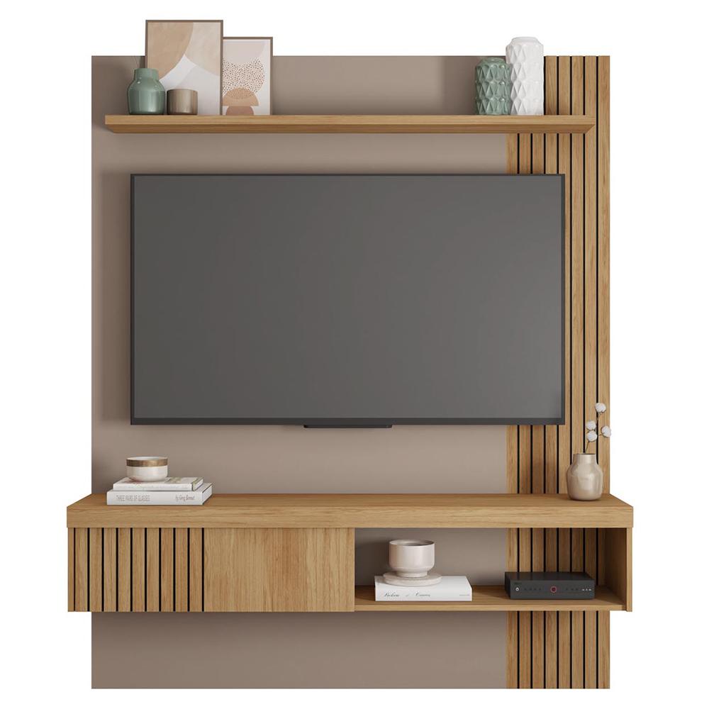Painel Para Tv Até 55 Polegadas Moon Marrom Caemmun | Shopee Brasil