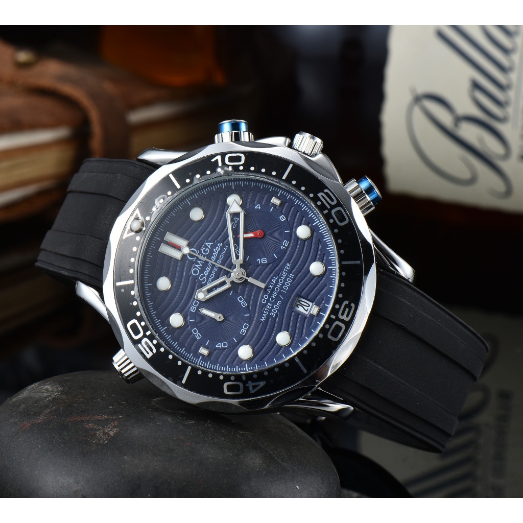 Omega Series Haima Precision Aço Dial Masculino Assista Quartz ...